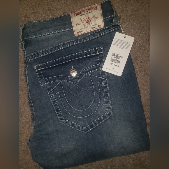 True Religion | Jeans | True Religion Medium Wash Jeans With Flap ...